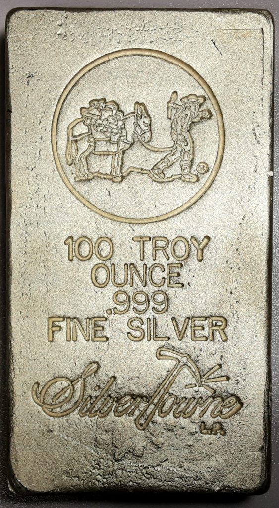 100 oz SilverTowne Poured Silver Bar .999 Pure Silver - CPMEX